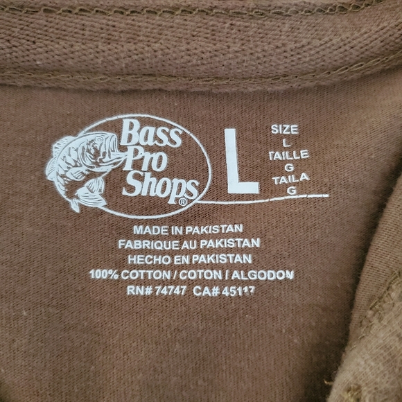 Bass Pro Shops | Shirts | Bass Pro Shops Long Sleeve Tee Size L | Poshmark